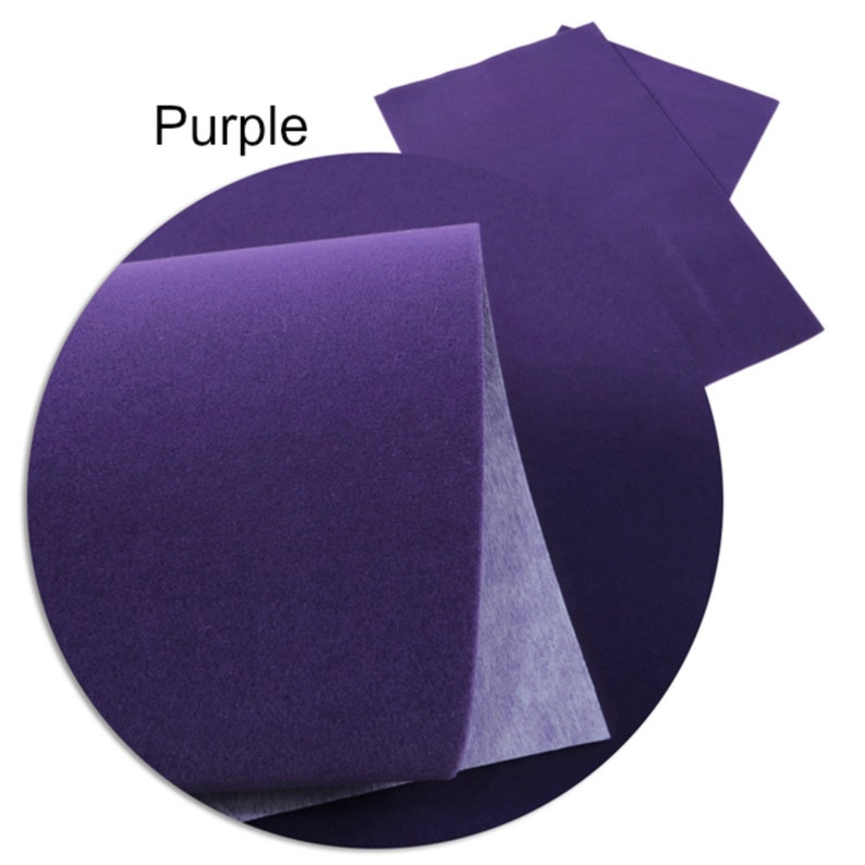 FLOCKED VELVET Soft and Thin Sheet, Velvet Sheets, Hair Bows, Earrings ...