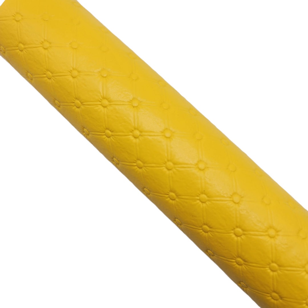 YELLOW Bump Texture Synthetic Leather Sheet, Yellow Bump Leather Sheet ...