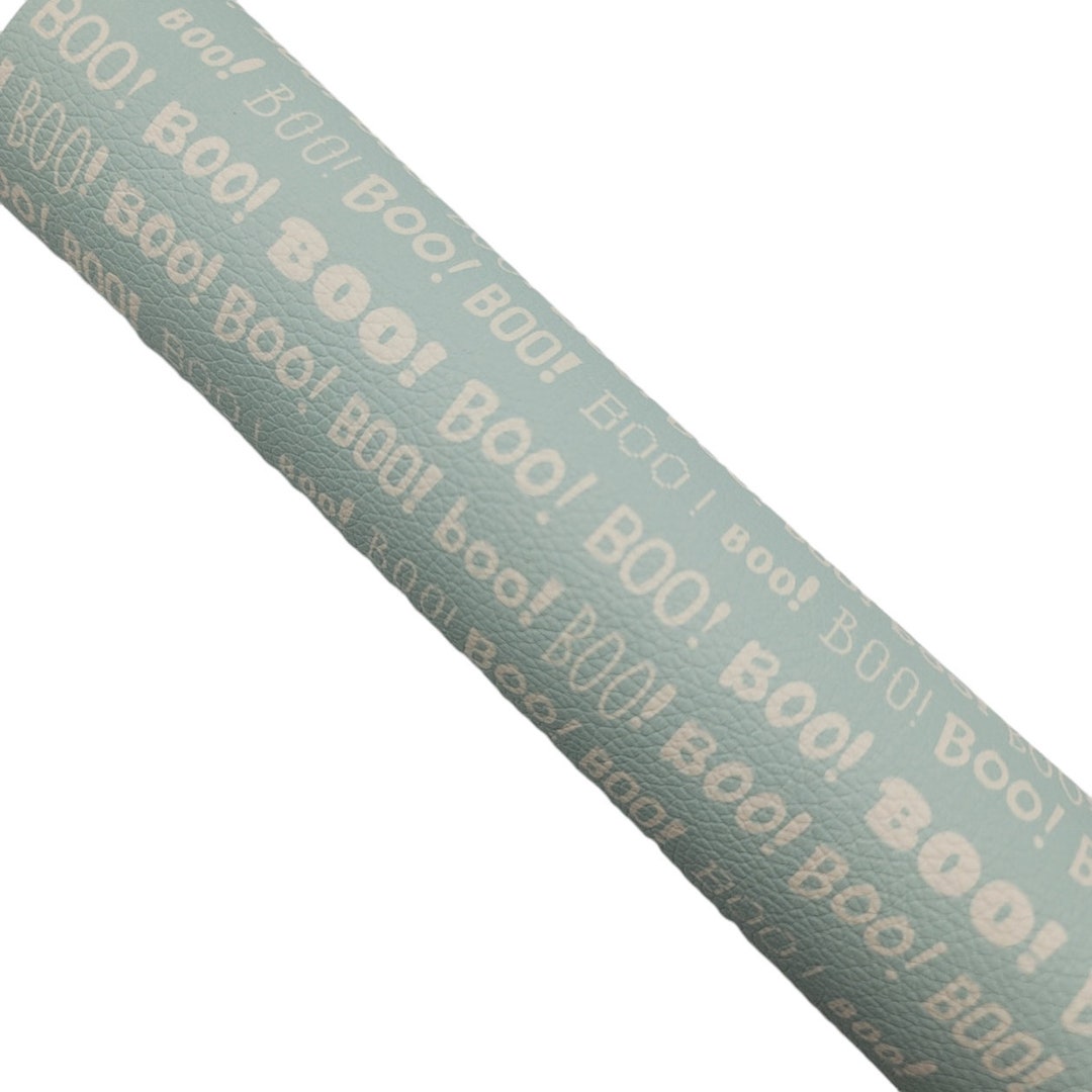 BOO Faux Leather Sheet, Halloween Synthetic Leather, Hair Bows, Planner ...