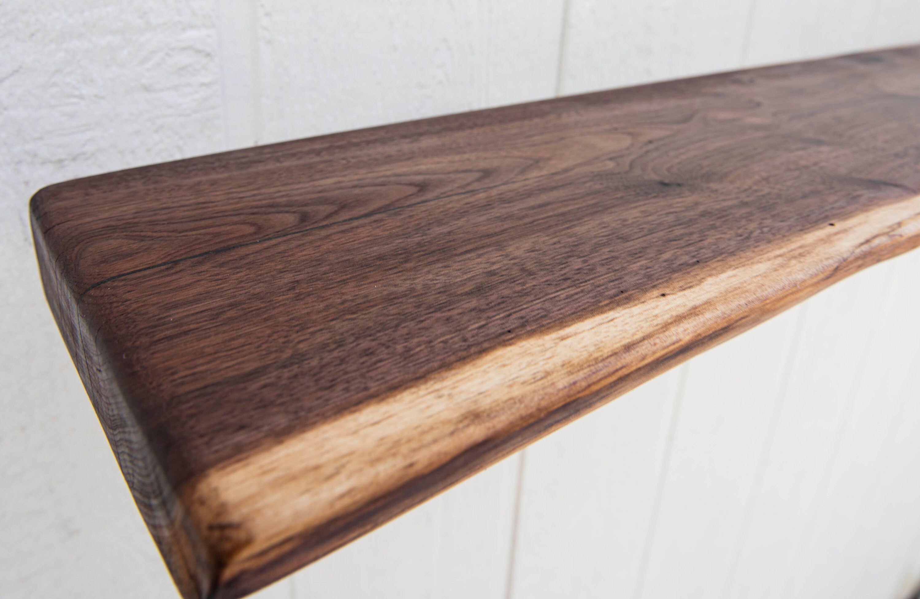 Black Walnut Live Edge Custom Handmade Floating Shelf Shelves - Etsy
