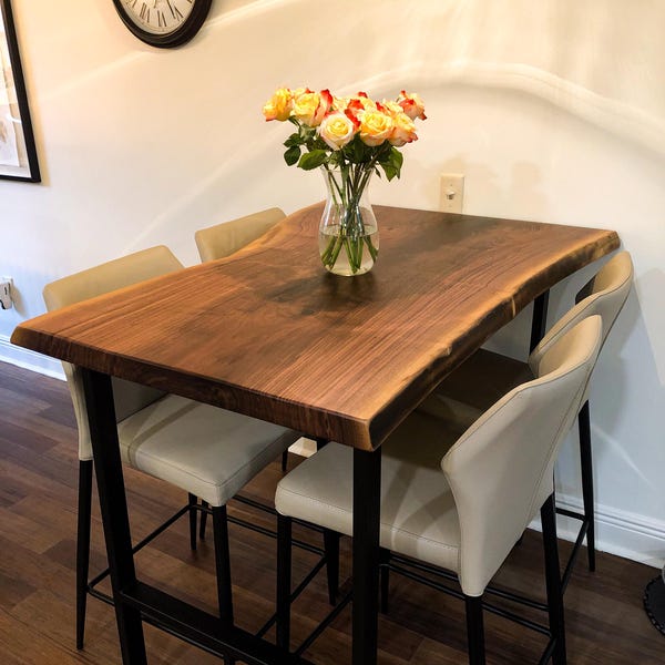 Live Edge Bar Table - Etsy