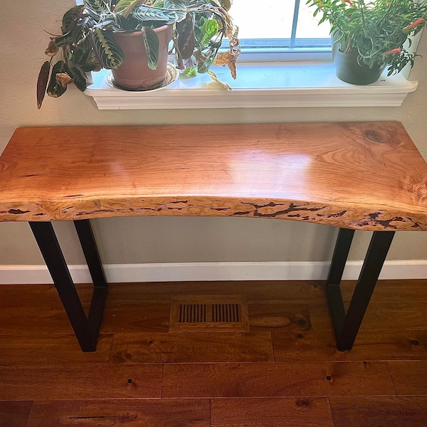 Live Edge Sofa Table - Etsy