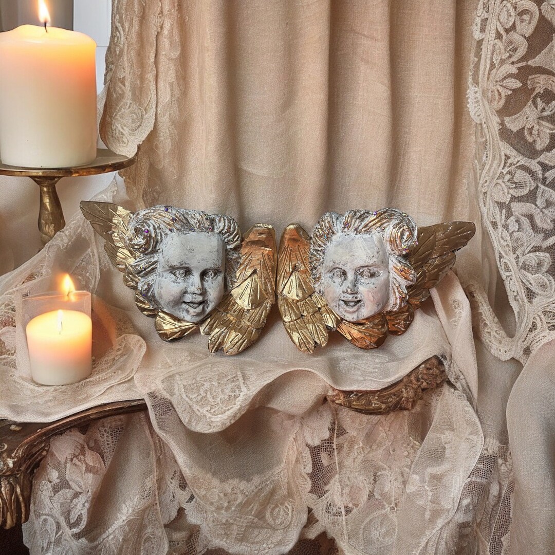 Cherub Wall Hanging Duo - Etsy