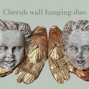 Cherub Wall Hanging Duo - Etsy