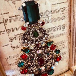 Baroque Framed Jeweled Christmas Song Tree - Etsy