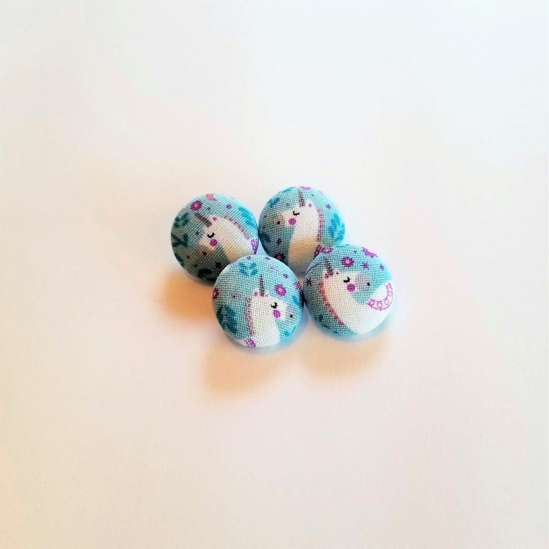 6 Pack. Handmade Cotton Cloth Covered Buttons. Diameter - Etsy