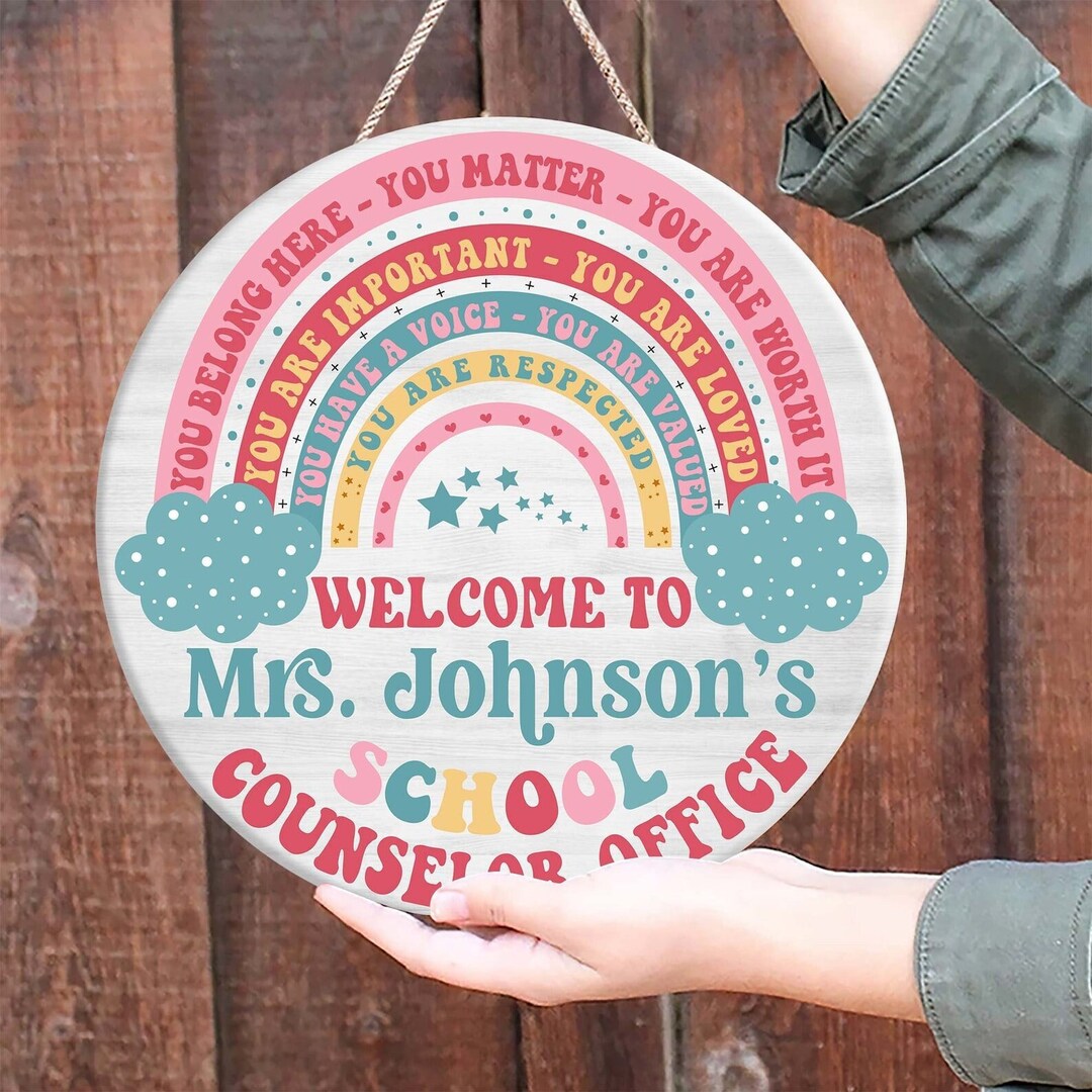 Personalized Welcome Sign School Counselor Office Sign - Etsy