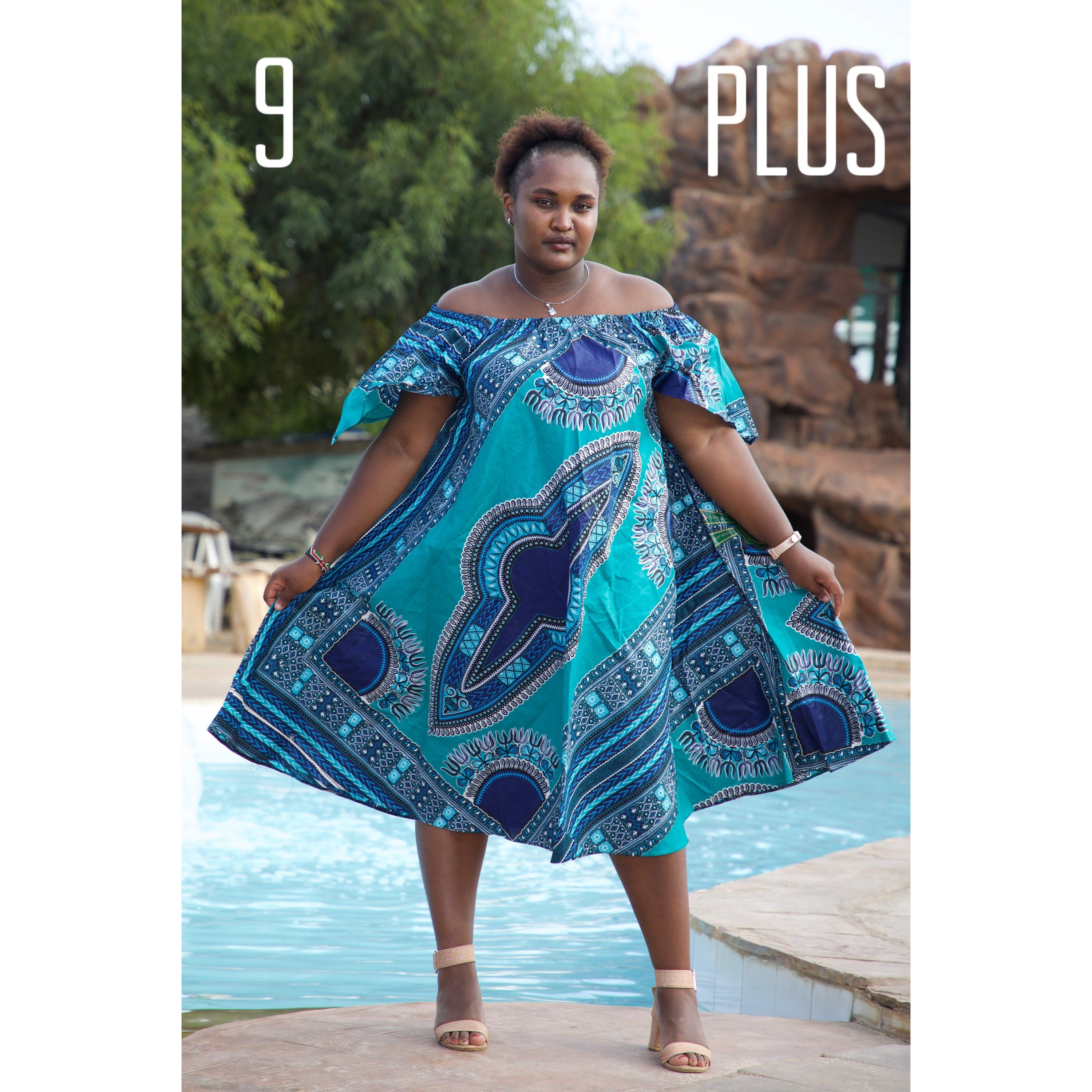 Midi Ankara Formal Dress/ankara Dress With Pockets/african - Etsy UK