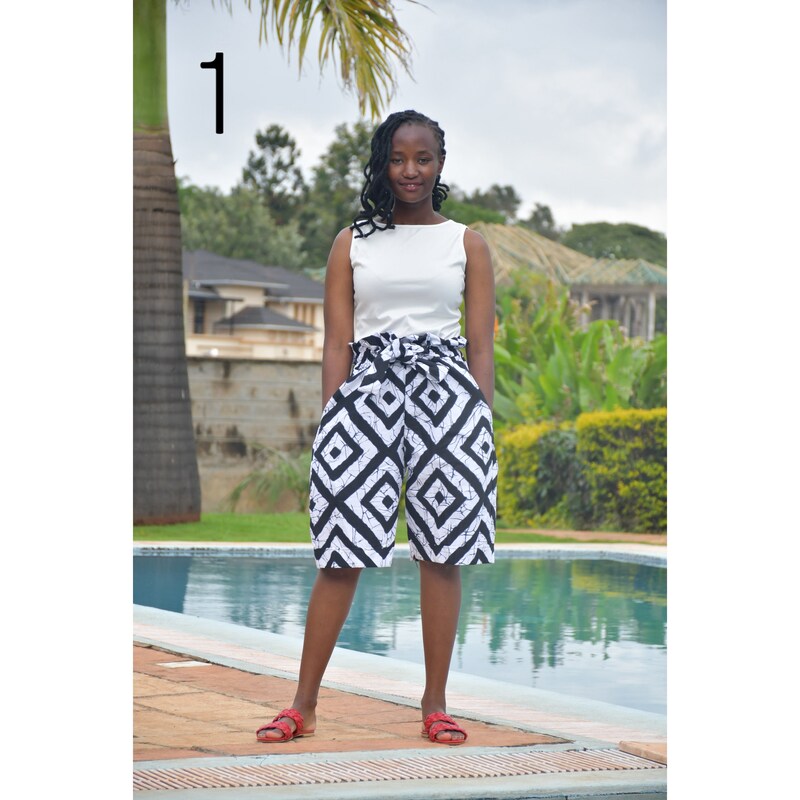 African Print Shorts - Etsy