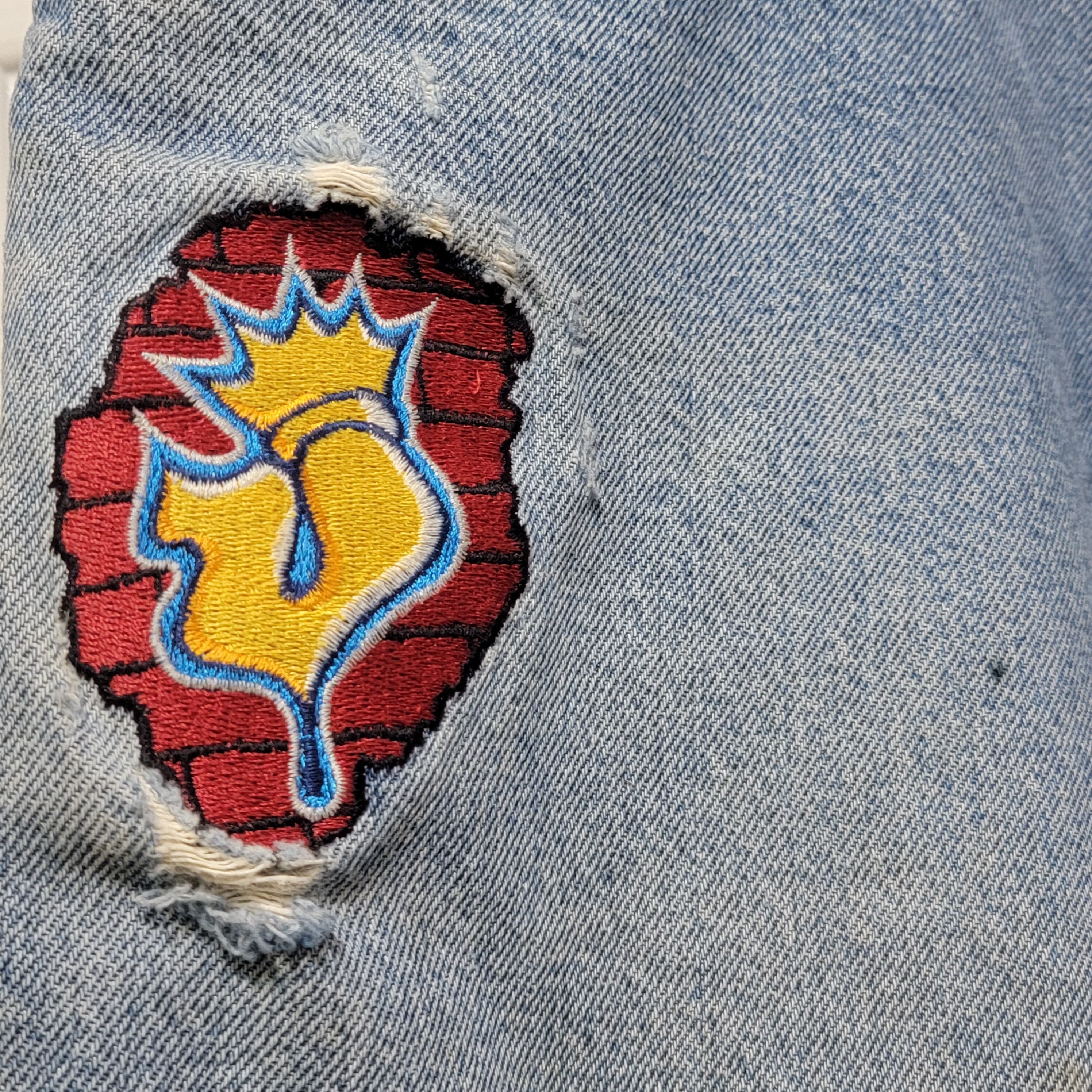 Vintage 90s JNCO Jesters 168 Thrashed Skater Baggy Jeans Men's Actual ...