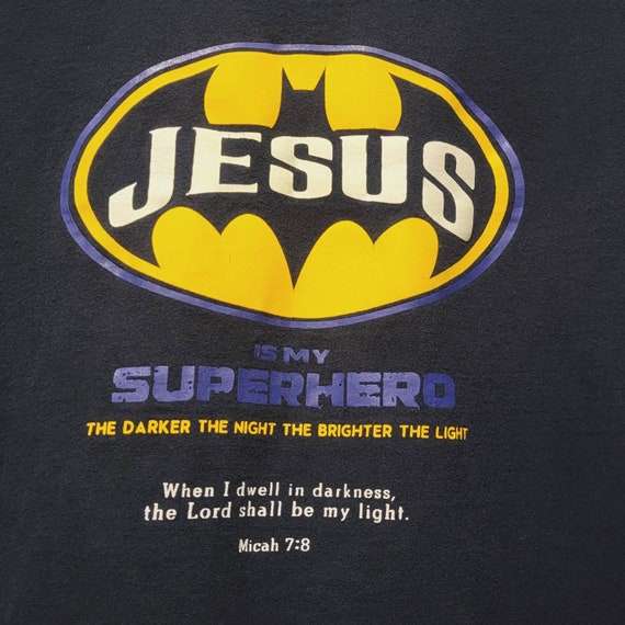 Vintage Jesus is My Superhero Batman Bat Signal Dark Blue - Etsy