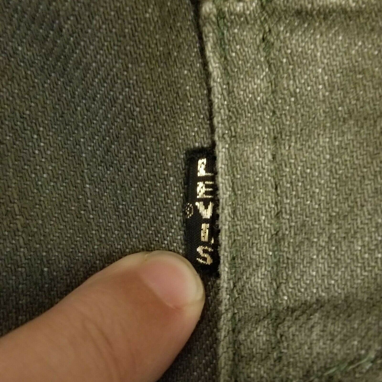 Levi’s 1960s Army Green BIG E Jeans Black / Gold Tab Men's 30 X 30 ...