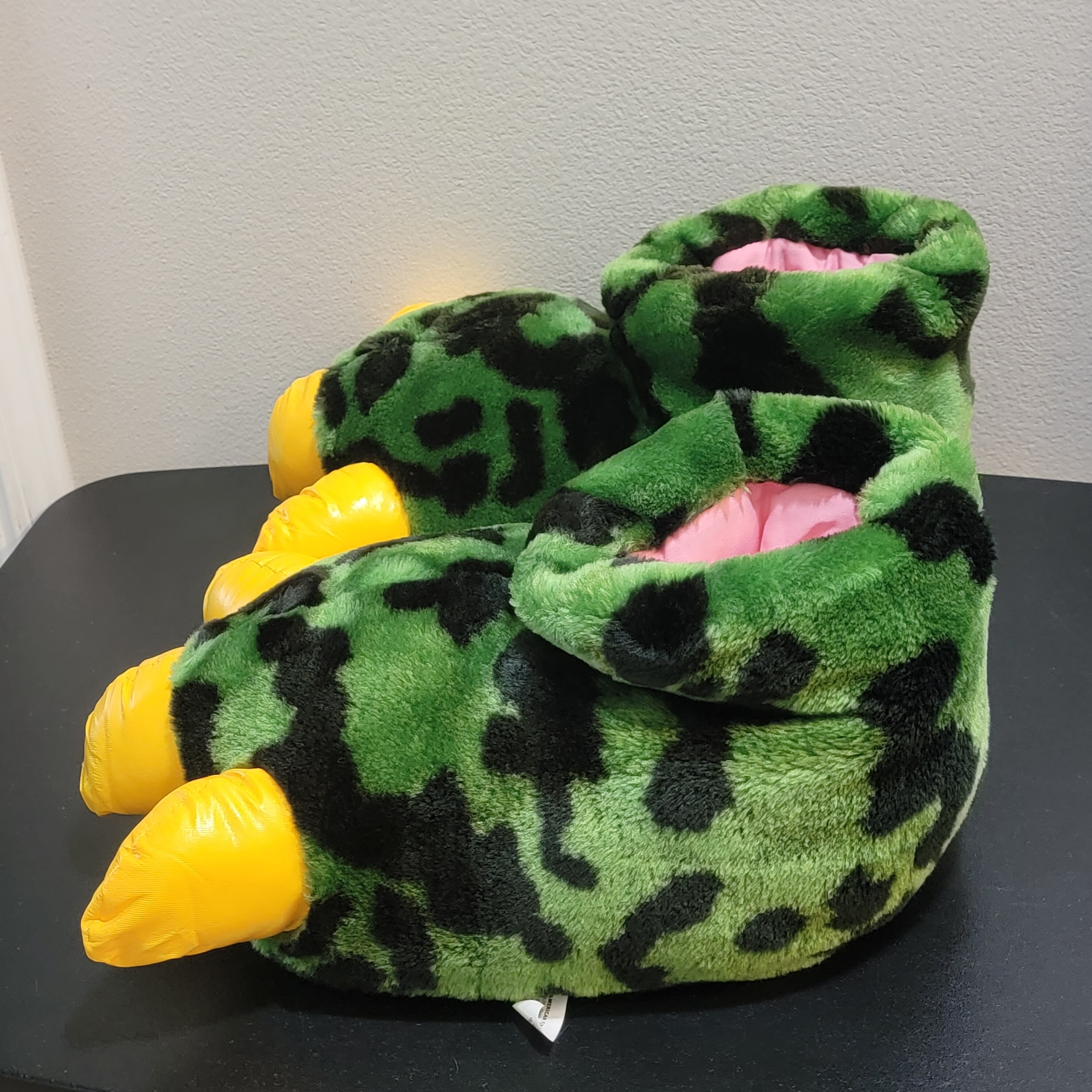 Vintage 1989 Tyranno Toes Brute Boots Rare Dinosaur Adult Slippers With ...