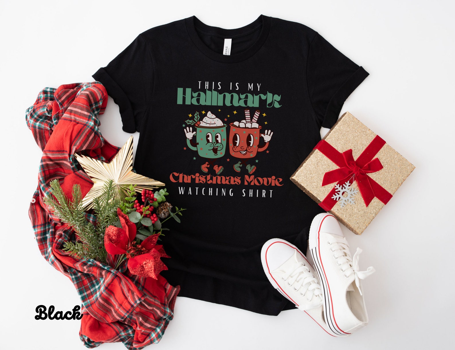 Hallmark Christmas Movie Watching Shirt Funny Christmas Gift for Mom ...