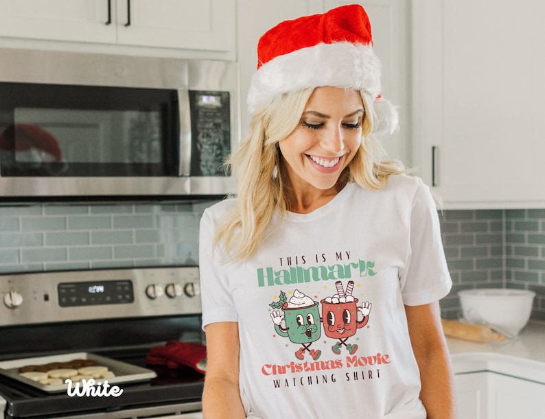Hallmark Christmas Movie Watching Shirt Funny Christmas Gift for Mom ...