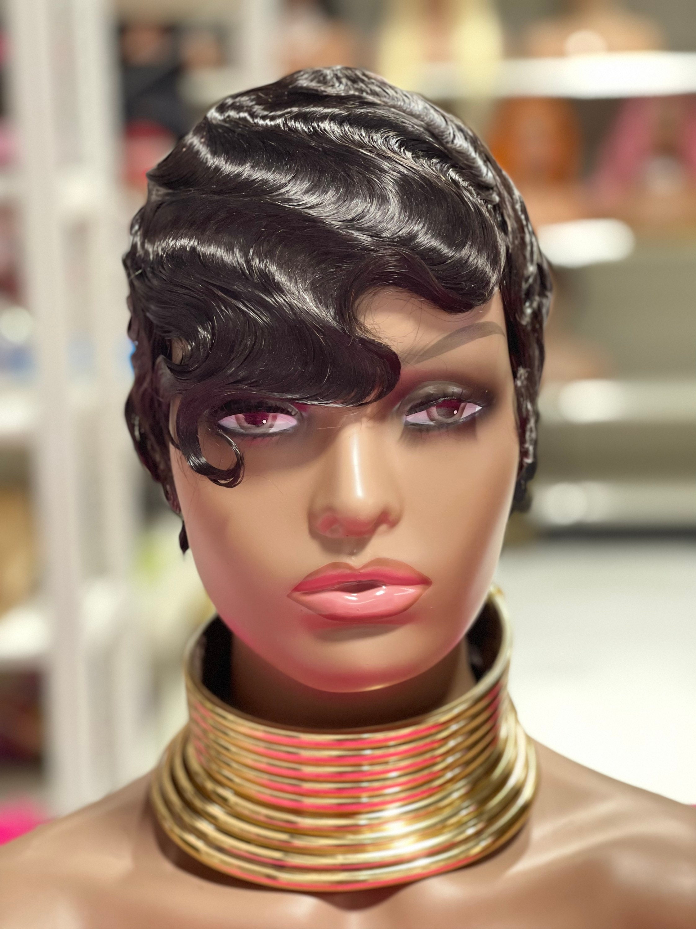 Finger Wave 1920s NO LACE Unit on a Dome Cap. - Etsy