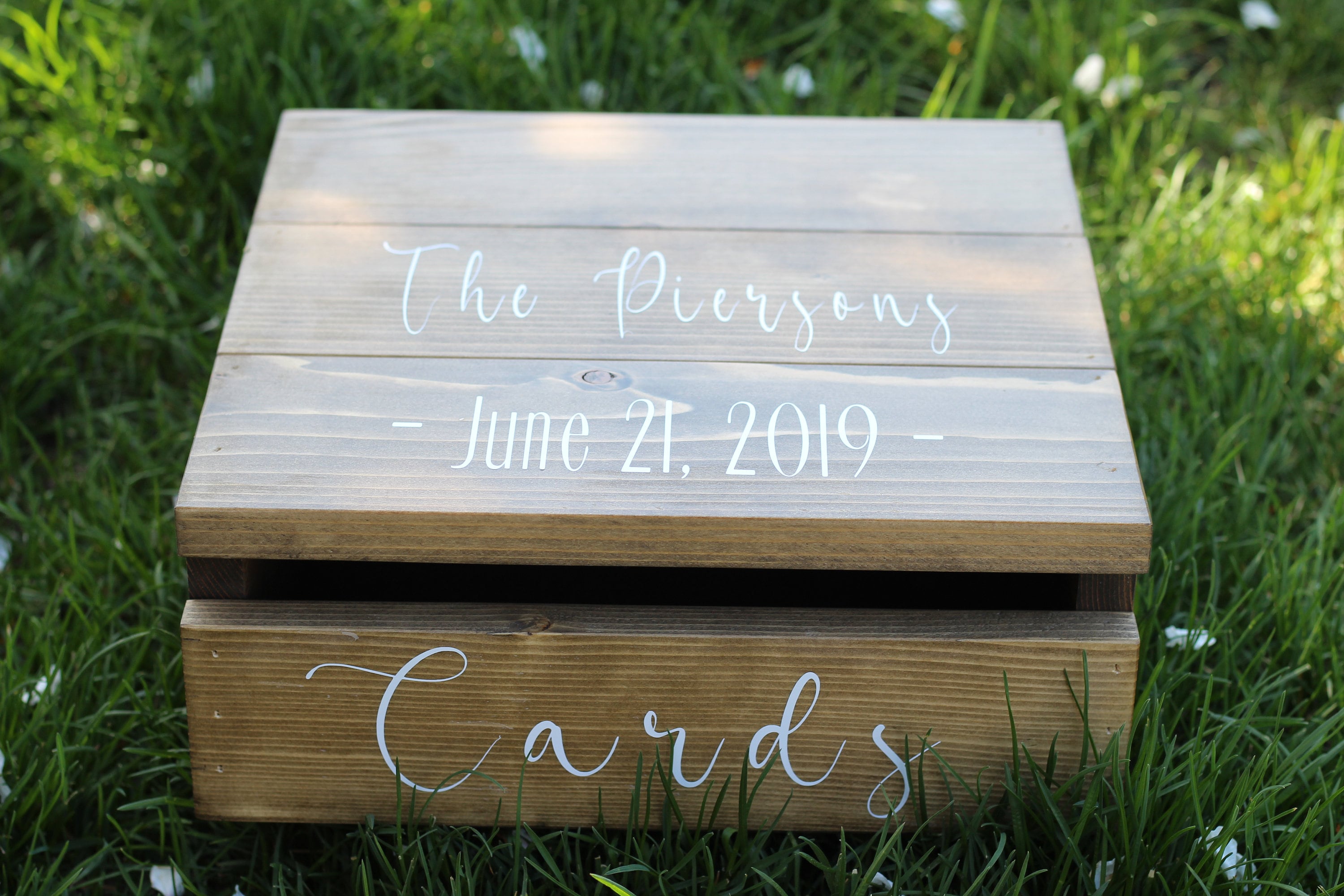 Wedding Card Box Rustic Farmhouse Box Wedding Advice Box | Etsy