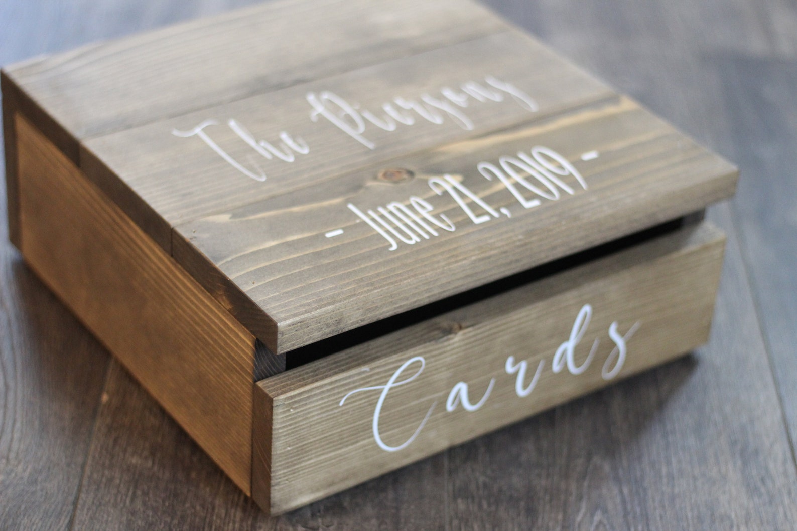 Wedding Card Box Rustic Farmhouse Box Wedding Advice Box | Etsy