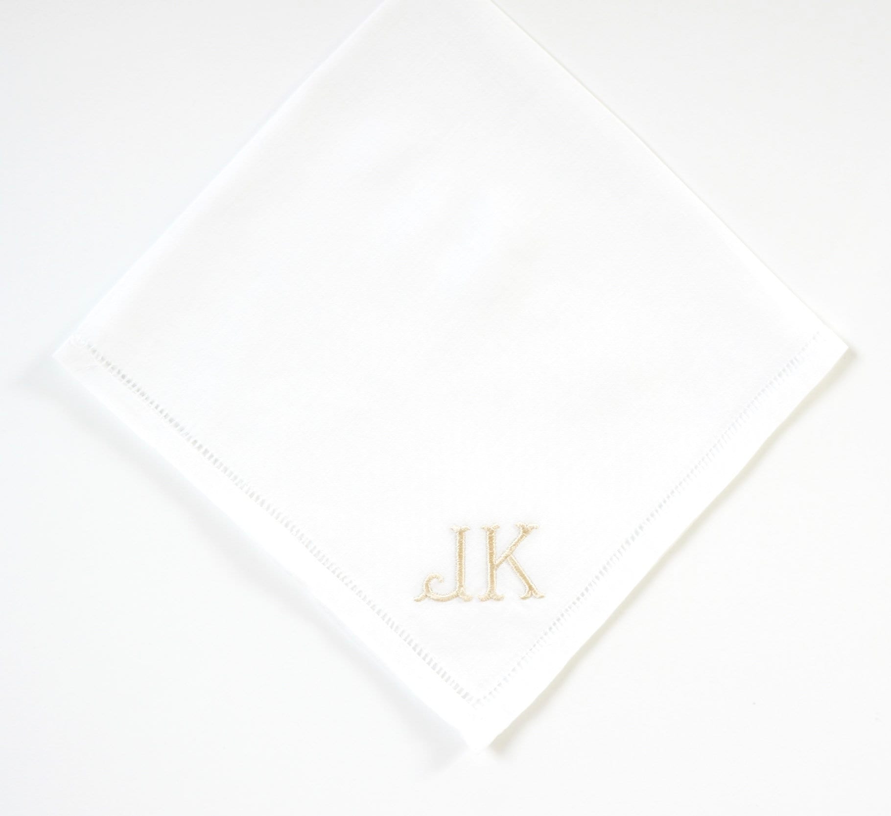 CLASSIC MONOGRAM FONT Mens Embroidered Monogrammed | Etsy