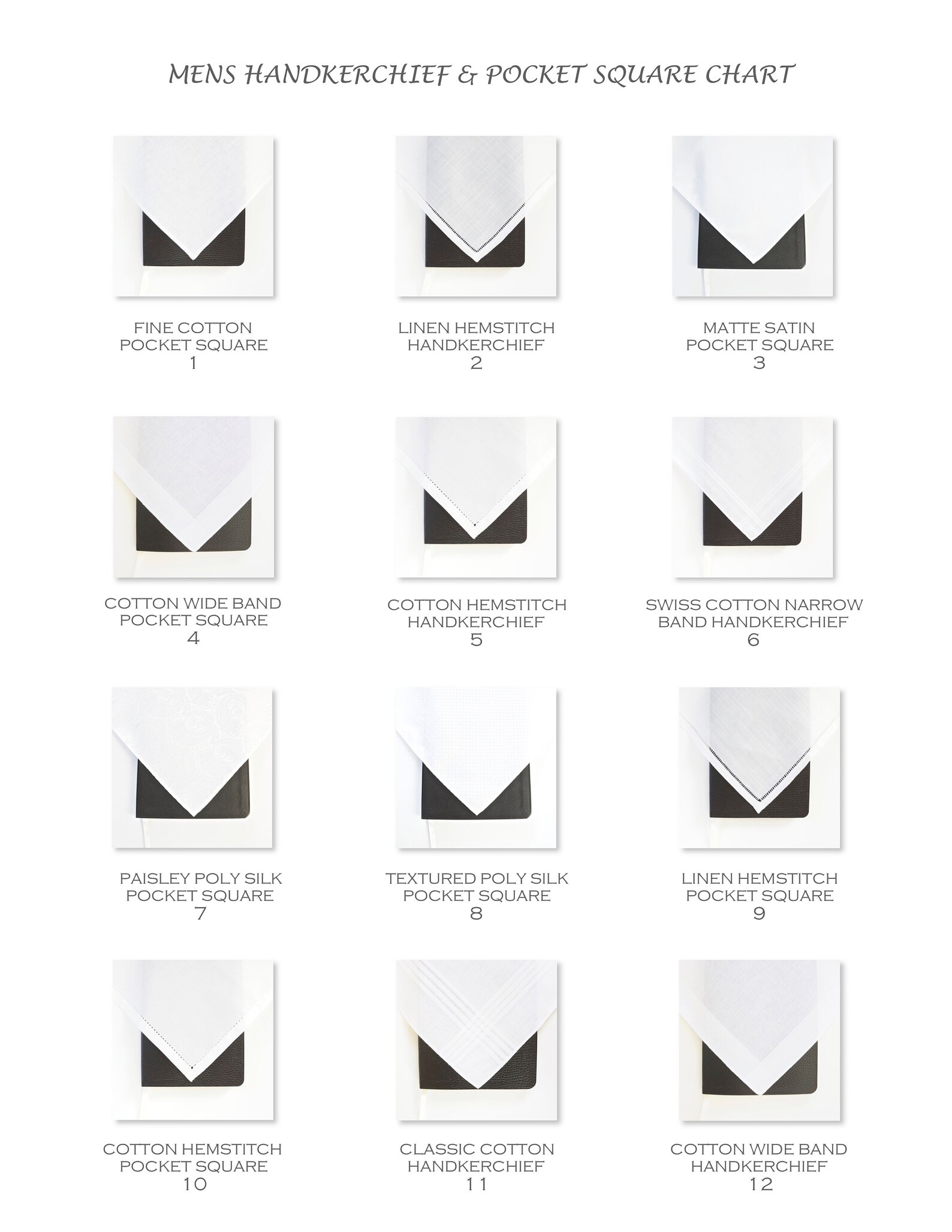 MENS CLASSIC DIAMOND Font Embroidered Monogrammed Handkerchief, Custom ...