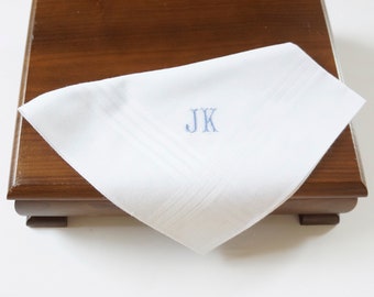 CLASSIC MONOGRAM FONT Mens Embroidered Monogrammed | Etsy