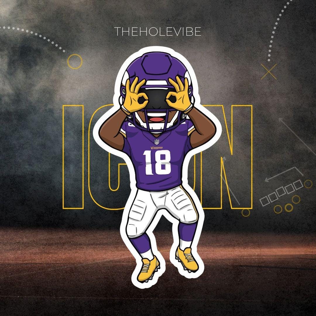 Icon Series: Justin Jefferson- Griddy - Etsy