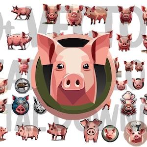 50+ Pig Vector Illustrations Designs for Logos, Art Projects ...