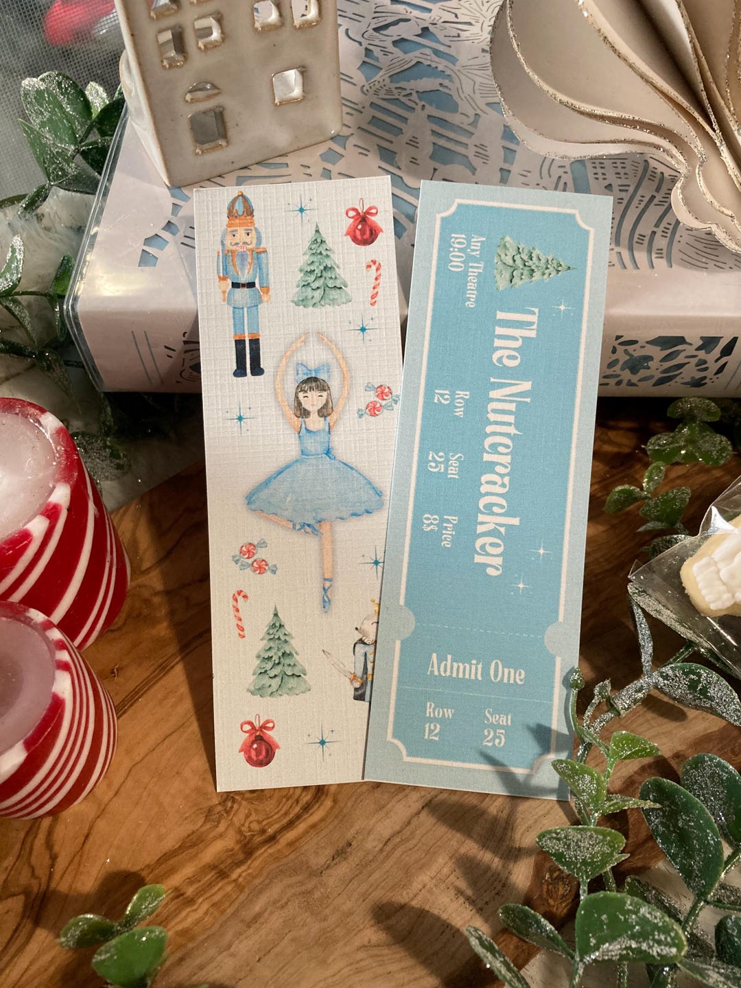 The Nutcracker Bookmark Christmas Ballet - Etsy