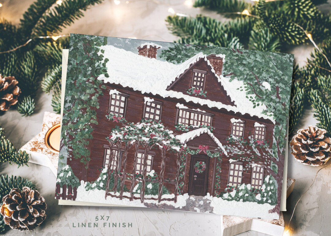 March Sisters Orchard House Christmas Note Card - Etsy