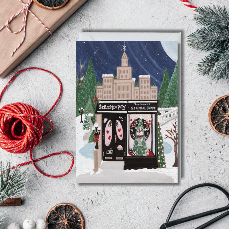 New York Christmas Card - Etsy