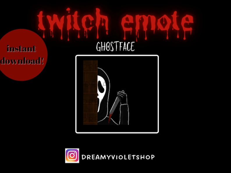 Twitch Emote Ghostface Dead by Daylight - Etsy