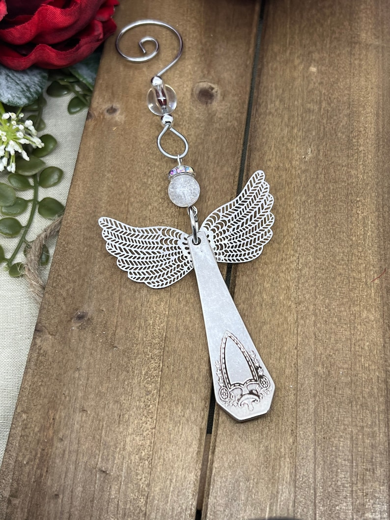 Spoon Handle Angel Ornament, Vintage Silverware, Tree Angel - Etsy