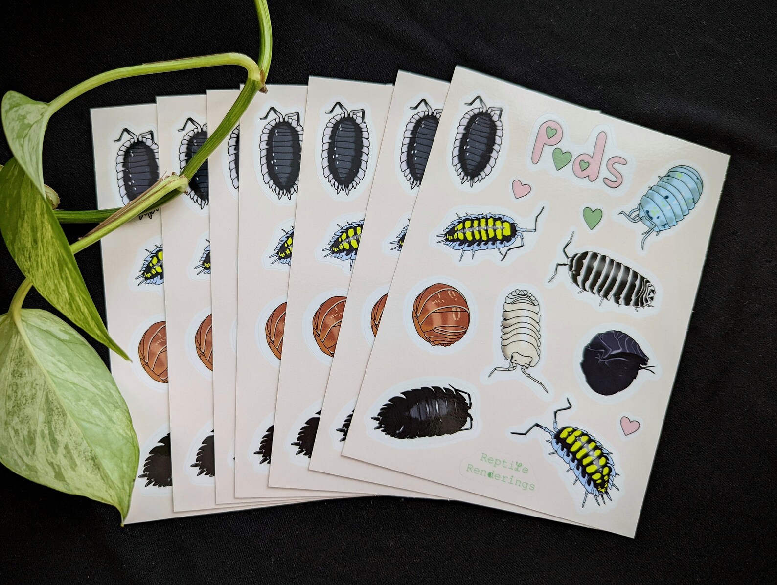 Isopod Vinyl Sticker Sheet 14 Stickers - Etsy