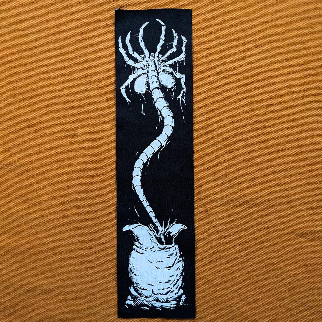 Alien Long Patch | Screen Print for Arm and Back | Creepy Patch ...
