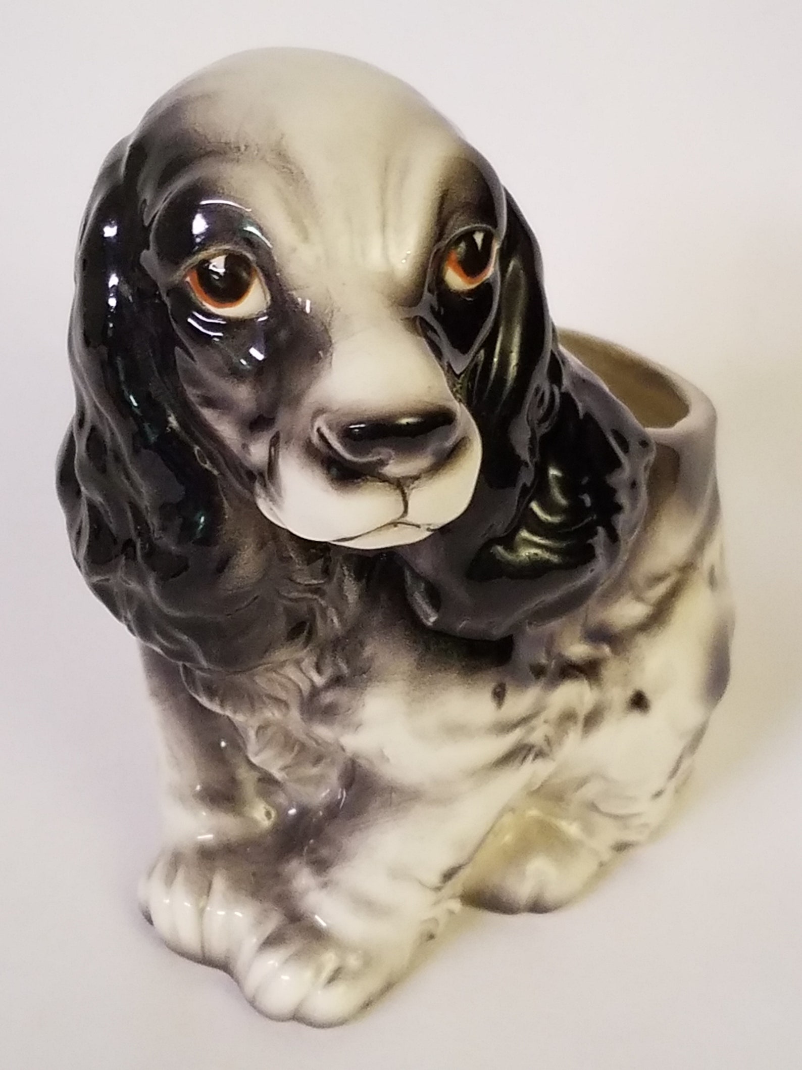 Lefton Cocker Spaniel Ceramic Planter Figurine H 4906 Made in - Etsy