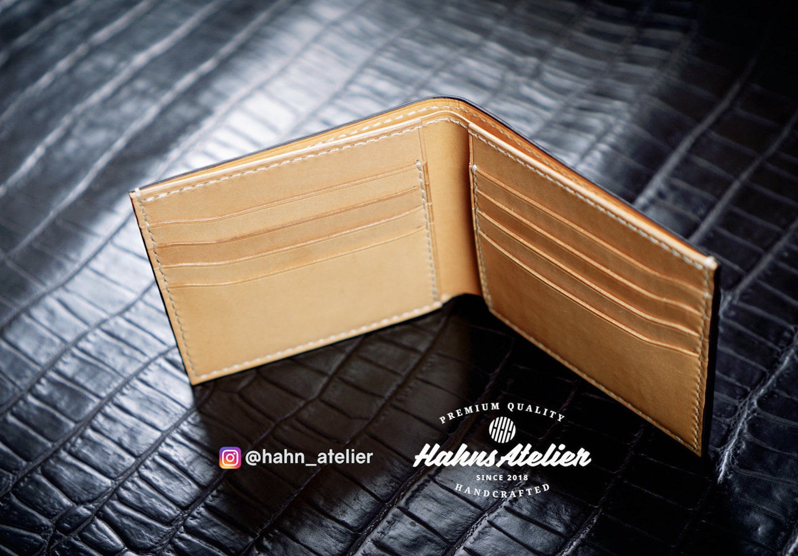 Leather Bi-fold Wallet PDF Pattern / Bifold / Diy / Wallet Template ...