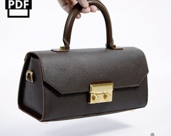 Small Barrel Bag PDF Pattern / Diy / Template/leathercraft /tutorial ...