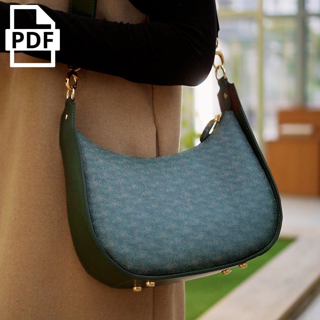 Zipper Hobo Bag & Card Wallet PDF Pattern: Leathercraft DIY Template - Etsy