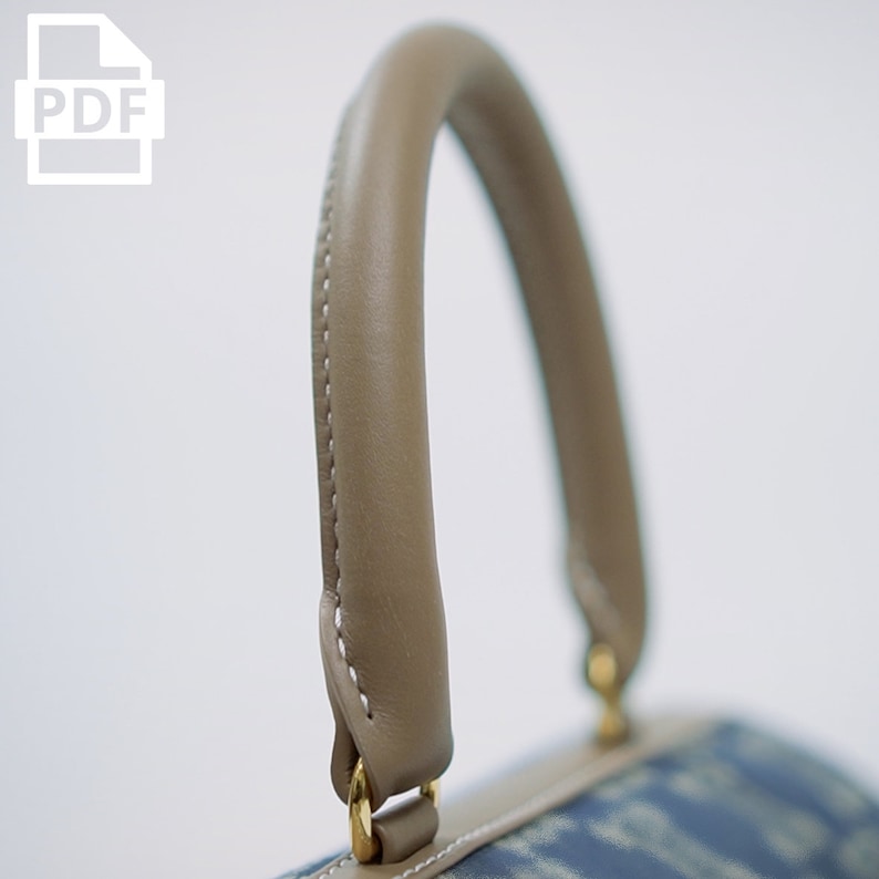 Small Bag PDF Pattern / Purse / Leathercraft Pattern / Template / Blue ...