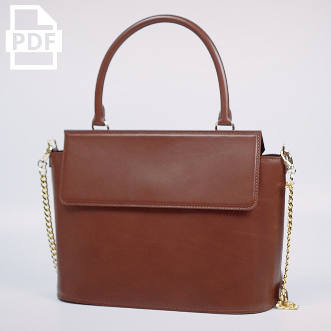 DIY Retro Handbag PDF Pattern / Tote Bag / Leather Craft / Bag / Women ...