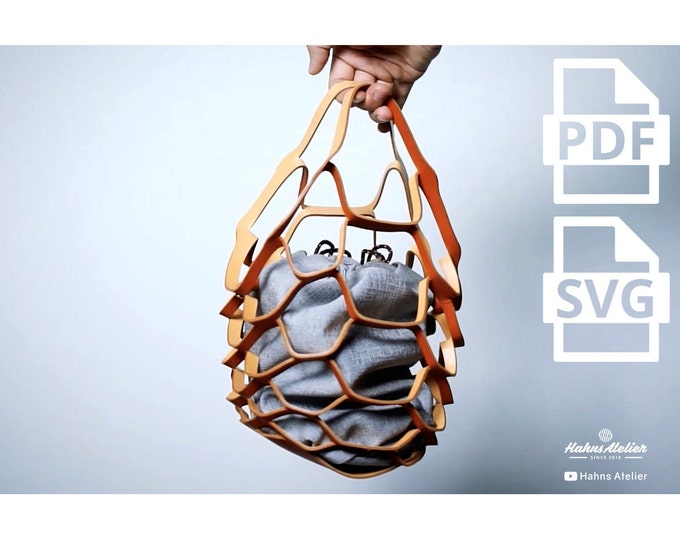 Drawstring Bucket Bag PDF Pattern / Bag Making / Diy / Template ...