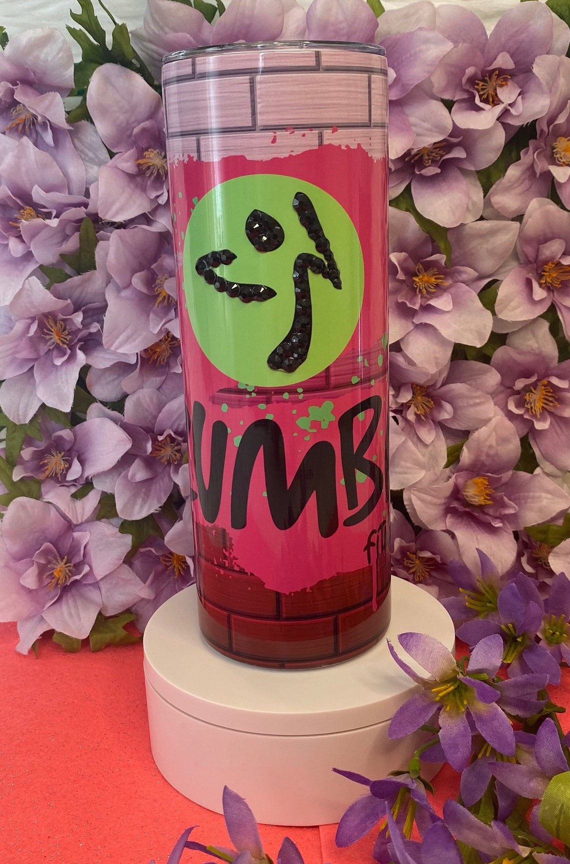 Zumba Tumbler // Workout Tumbler // 20oz Skinny Tumbler // Tumbler With ...