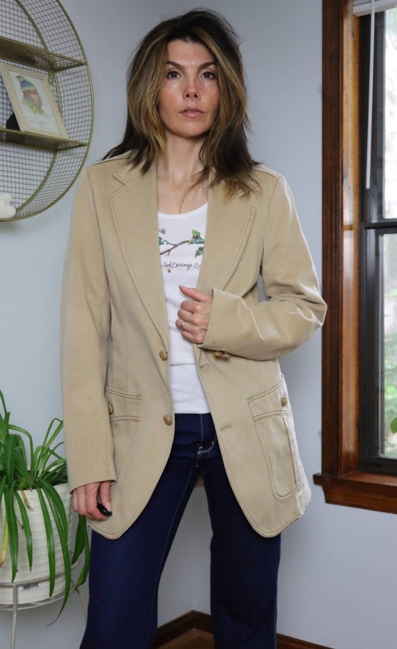 tan western blazer - Gem