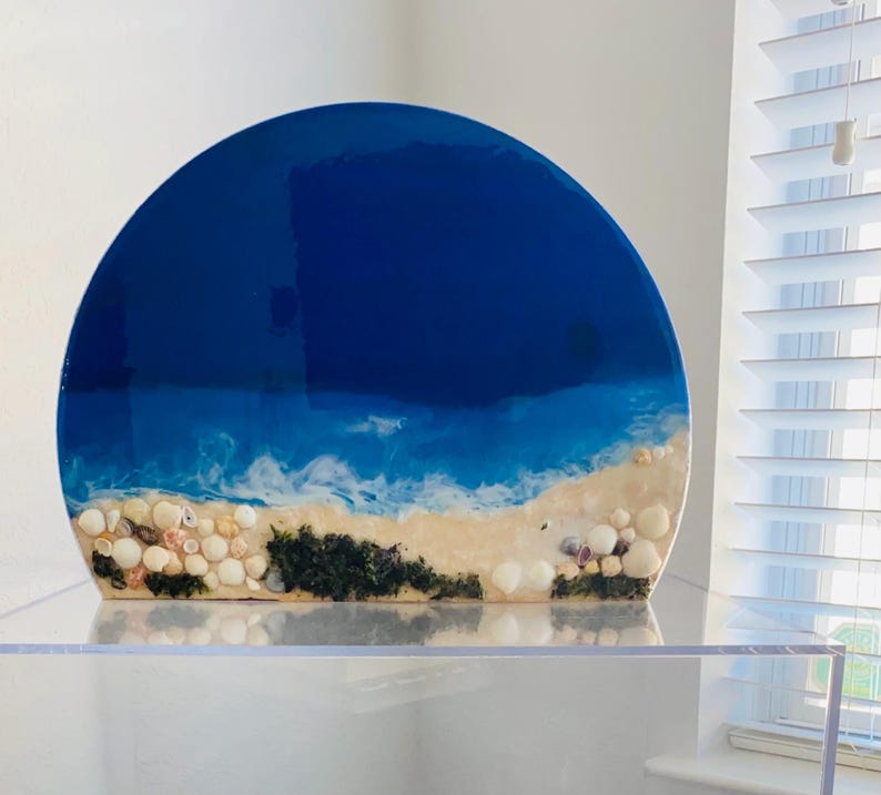 Ocean View Design/made on Wood and Epoxy Resin. - Etsy