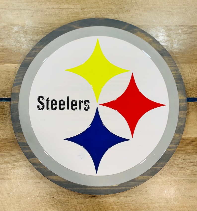 Pittsburgh Steelers Logo/wooden Design/18x18” - Etsy