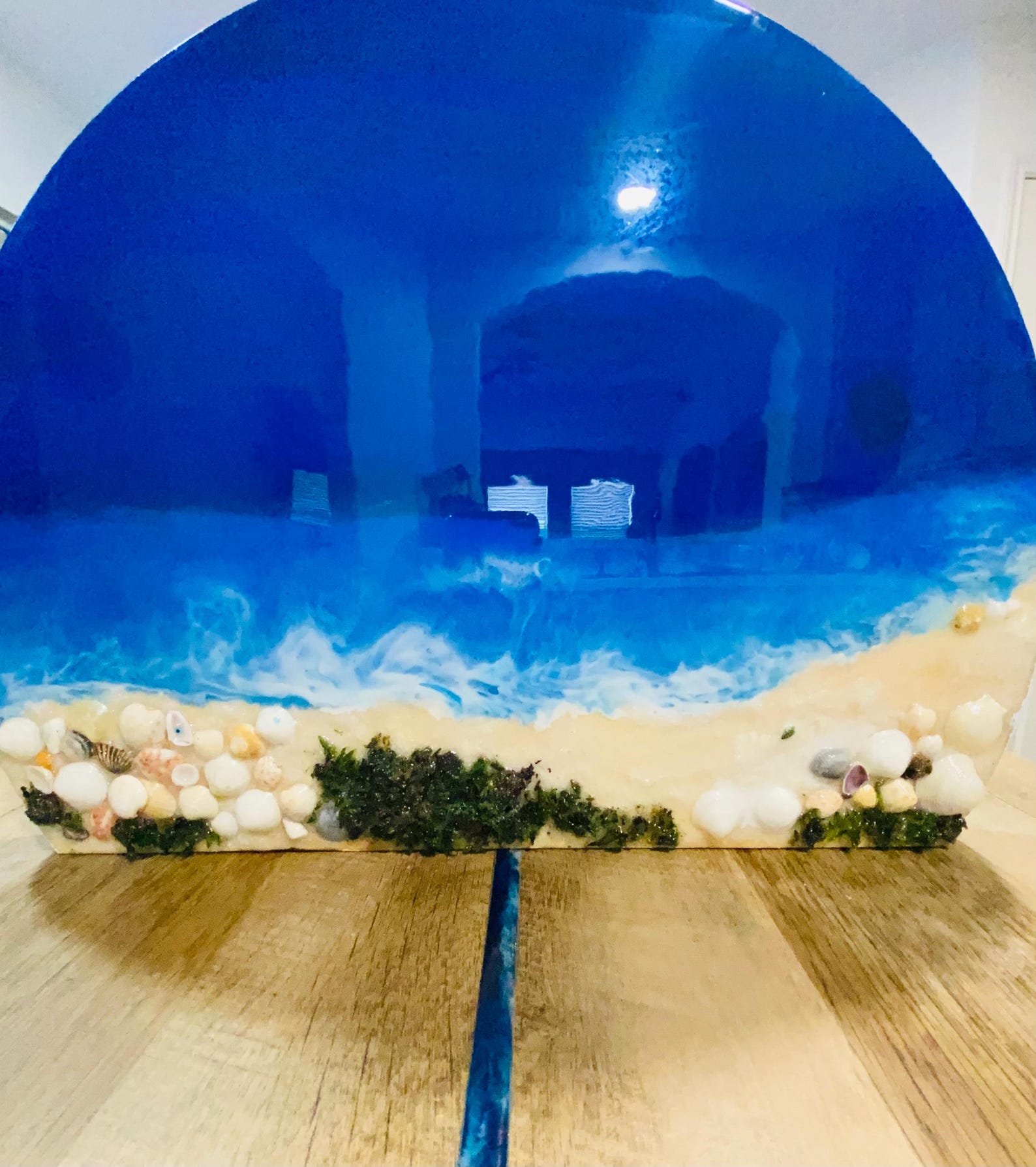 Ocean View Design/made on Wood and Epoxy Resin. - Etsy