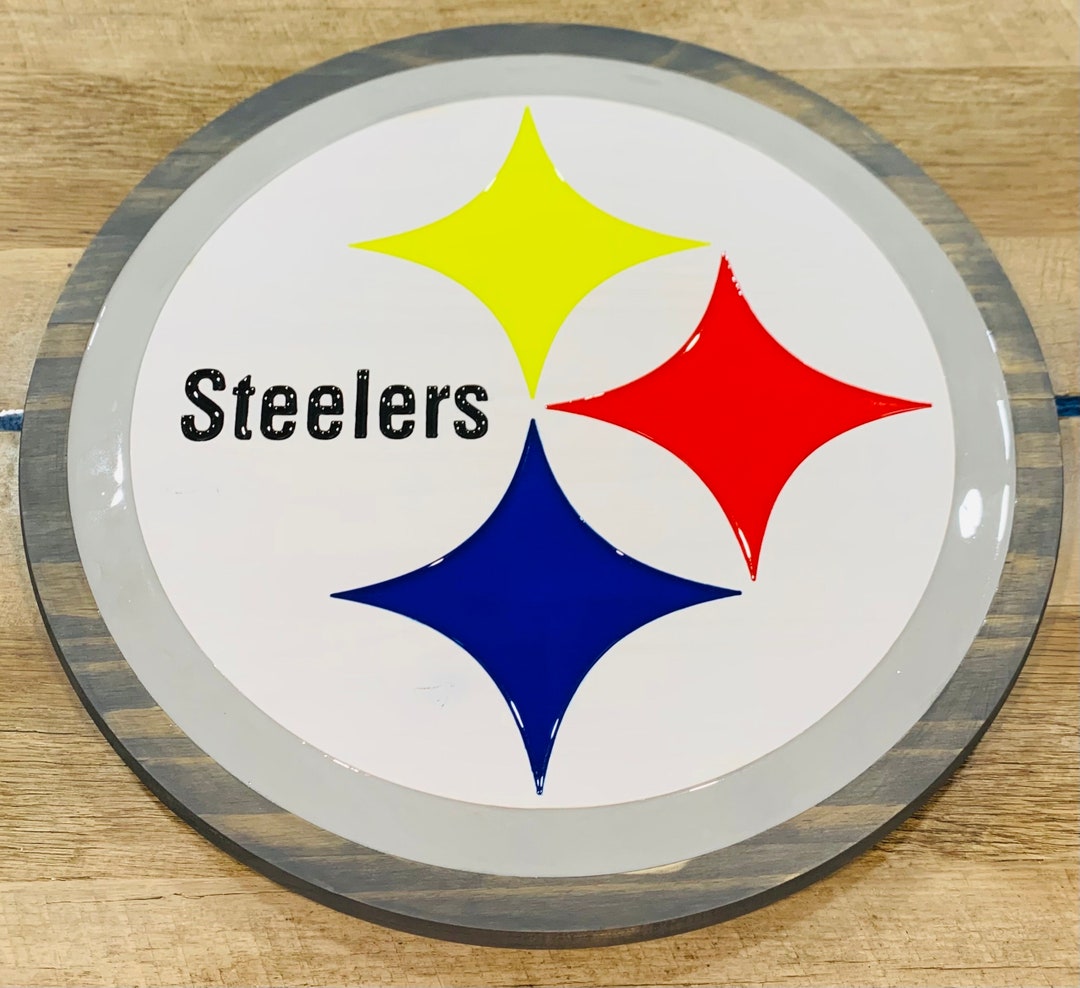Pittsburgh Steelers Logo/wooden Design/18x18” - Etsy