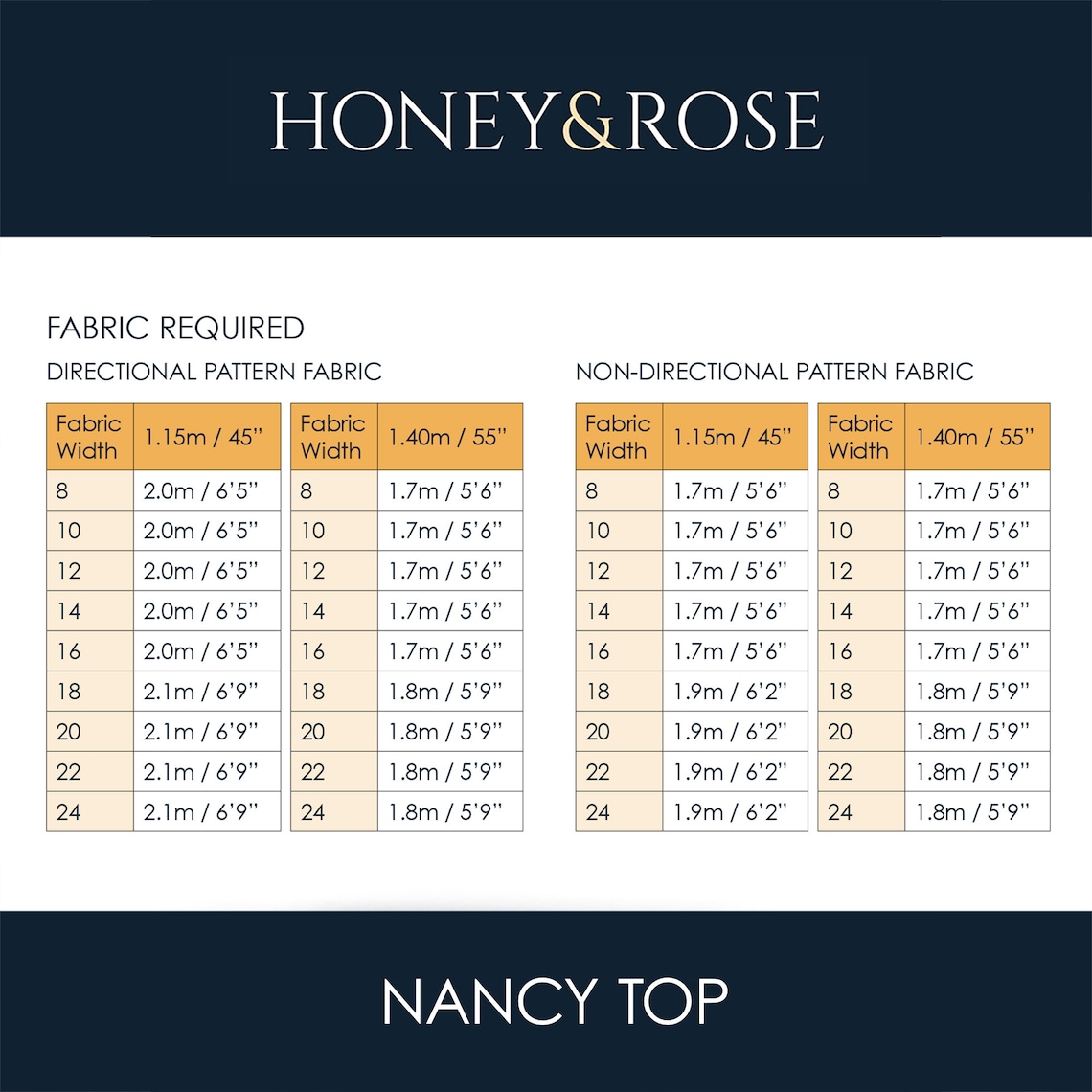 Nancy Top All Sizes PDF Sewing Pattern & Instructions | Etsy