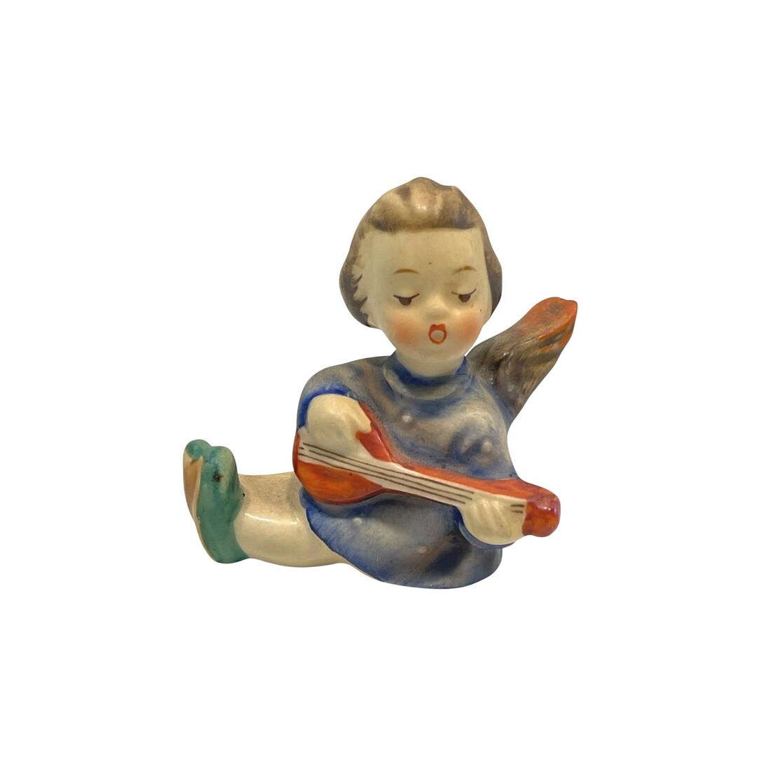Goebel Hummel Joyous News #238A Angel With Musical Instrument Figurine ...