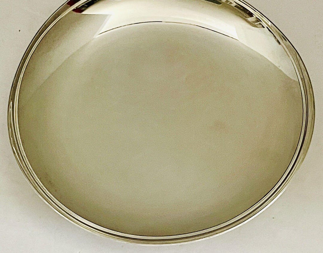 Vintage Mid-century Modern Heirloom Silverplate Round Centerpiece - Etsy